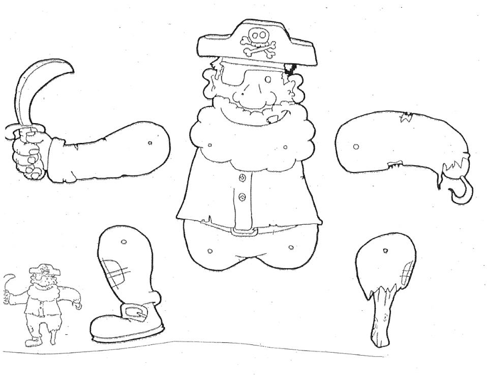Pirate Cut-Out – Old Exchange and Provost Dungeon